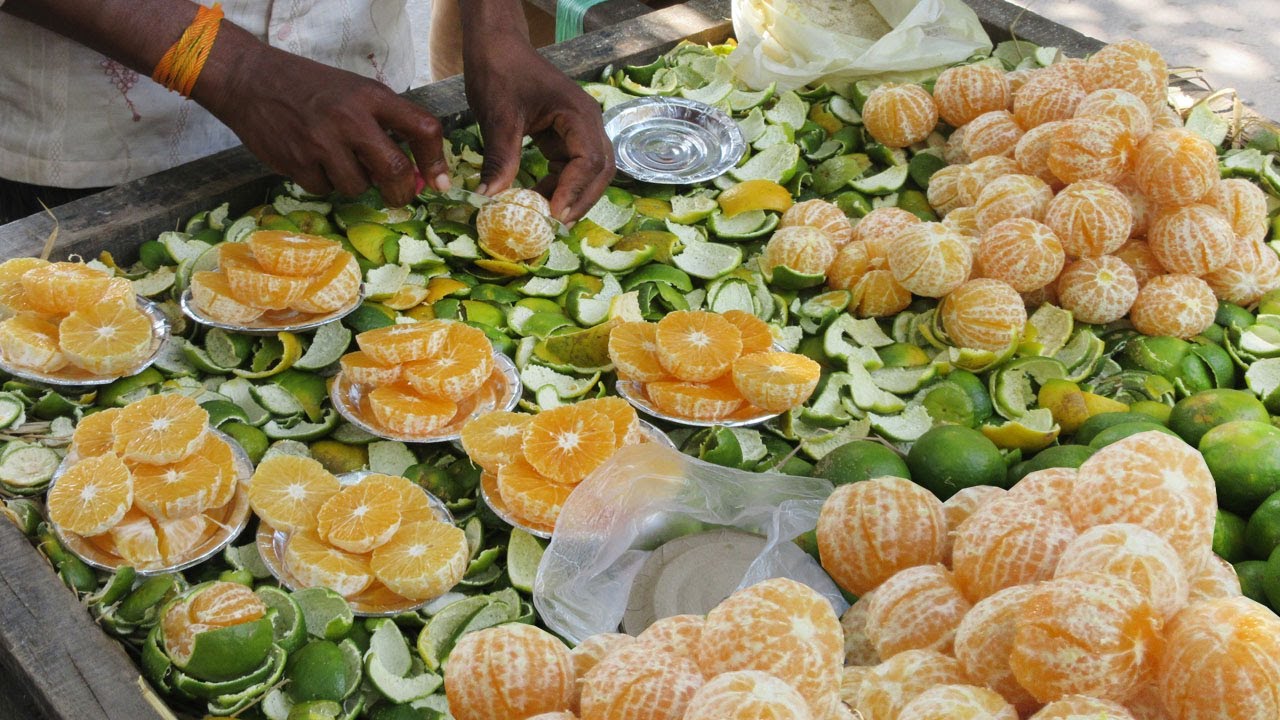 Indian Street Food Kolkata - Popular Special Tasty Masala Orange ...