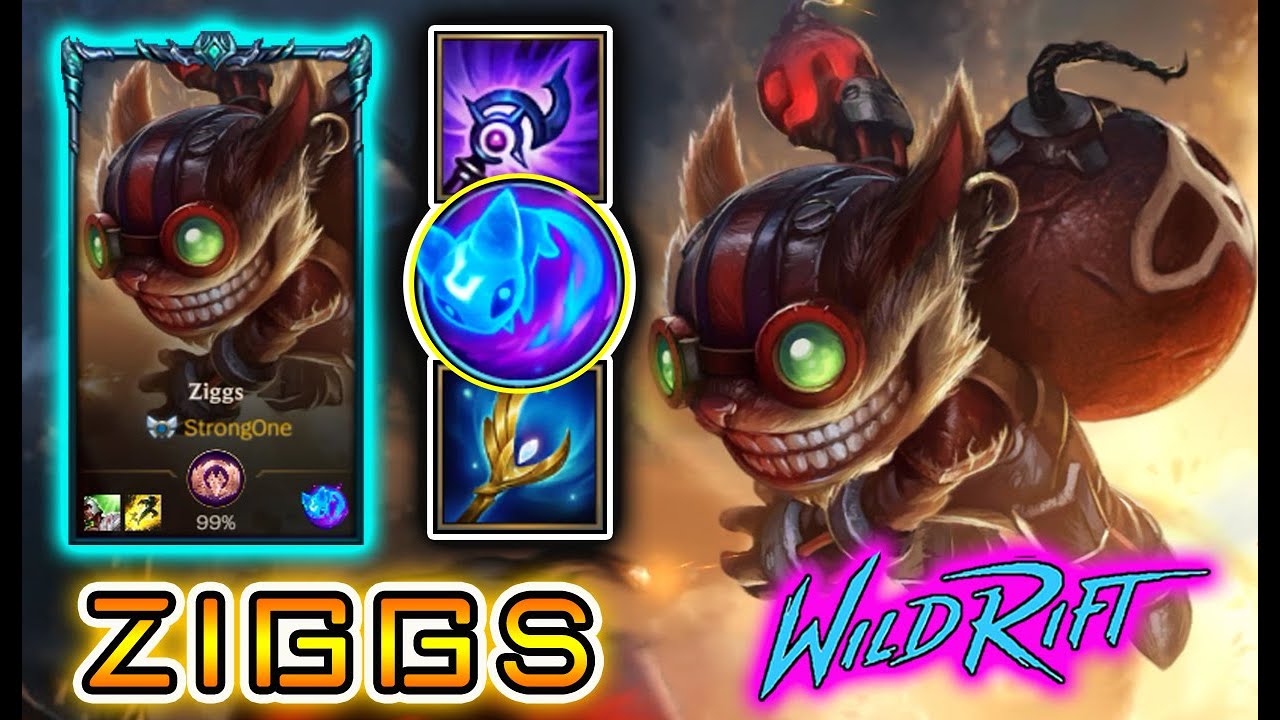 WILD RIFT ZIGGS MIDLANER BOMB BUILD | ZIGGS WILD RIFT NO DEATH GUIDE ...