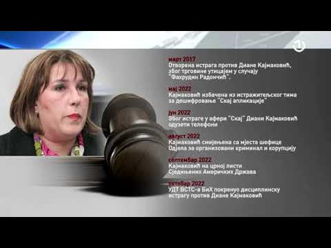 Disciplinska istraga protiv državne tužiteljice Diane Kajmaković - YouTube