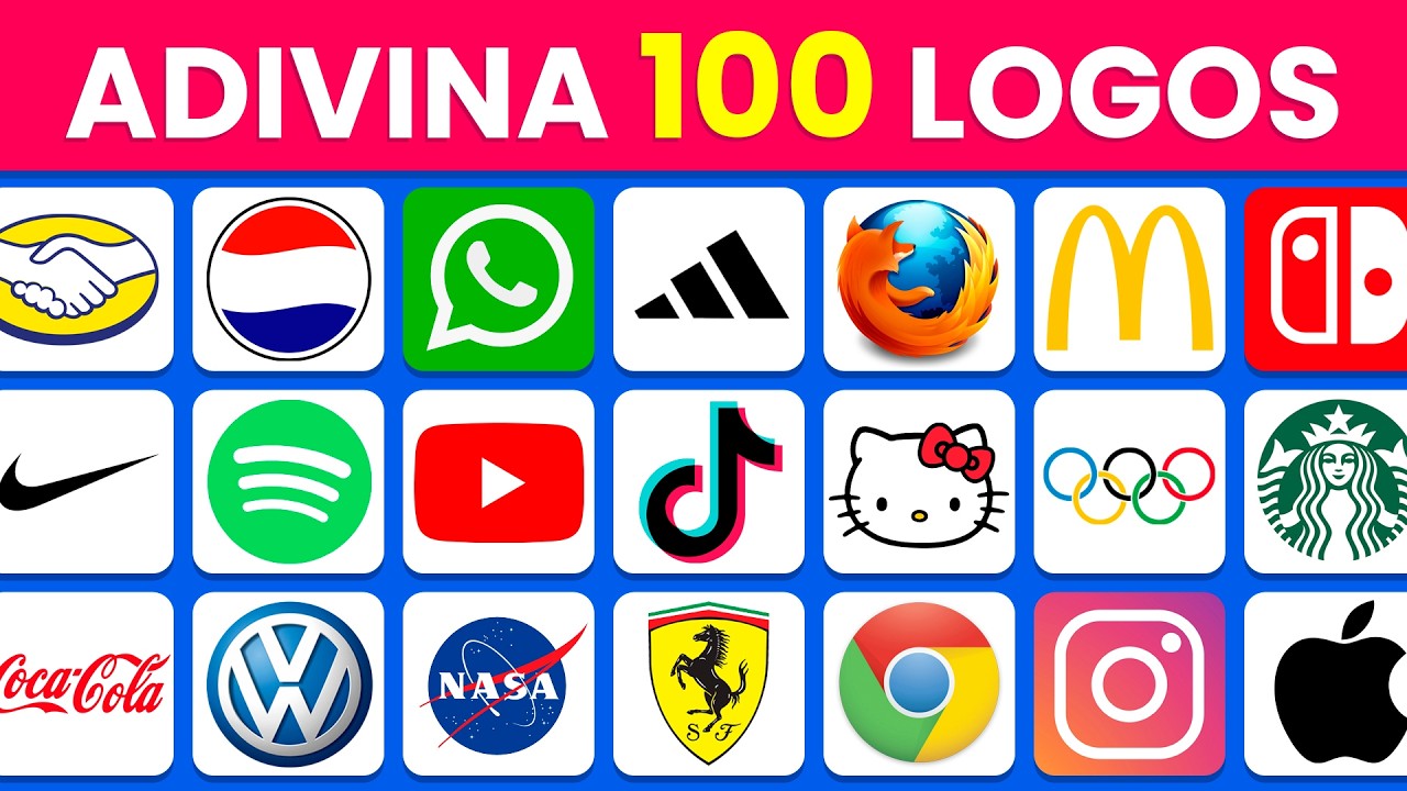 Adivina los 100 LOGOTIPOS Más Famosos del Mundo 🛍️ | ¿Cuántas Marcas ...