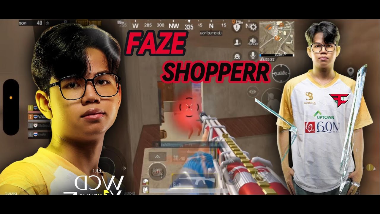 PUBG MOBILE Gameplay 👑 Full MATCH 😱 FAZE CLAN 🏆 SHOPPERR 🔥 🇹🇭 - YouTube