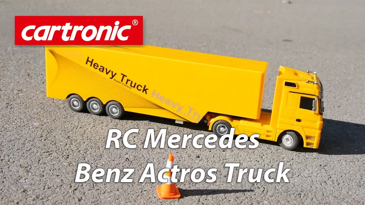 Cartronic RC Truck Mercedes Benz Actros - YouTube