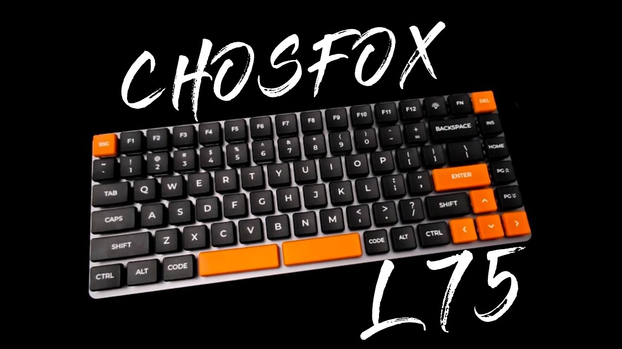 Chosfox L75 Double Space Keyboard - YouTube