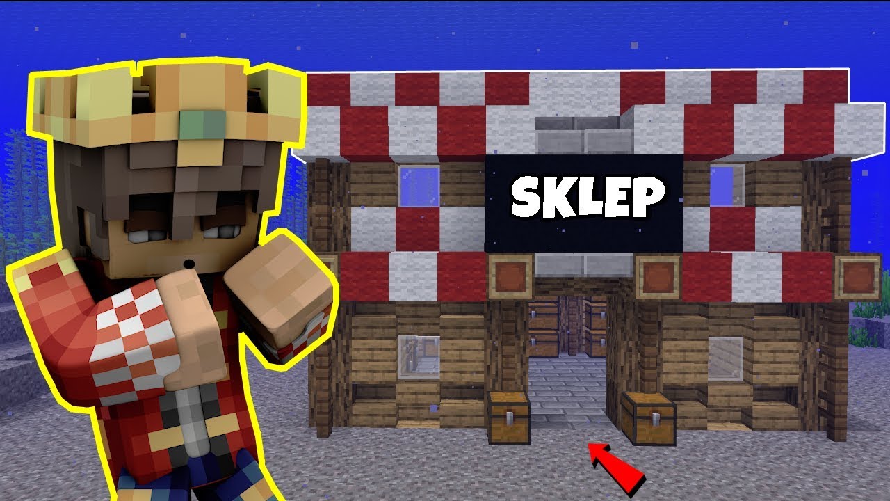 Zbudowałem PODWODNY SKLEP w Minecraft! - YouTube