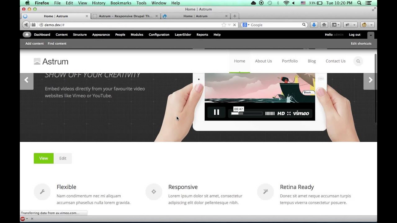 Astrum Setup Front page part 2 - YouTube