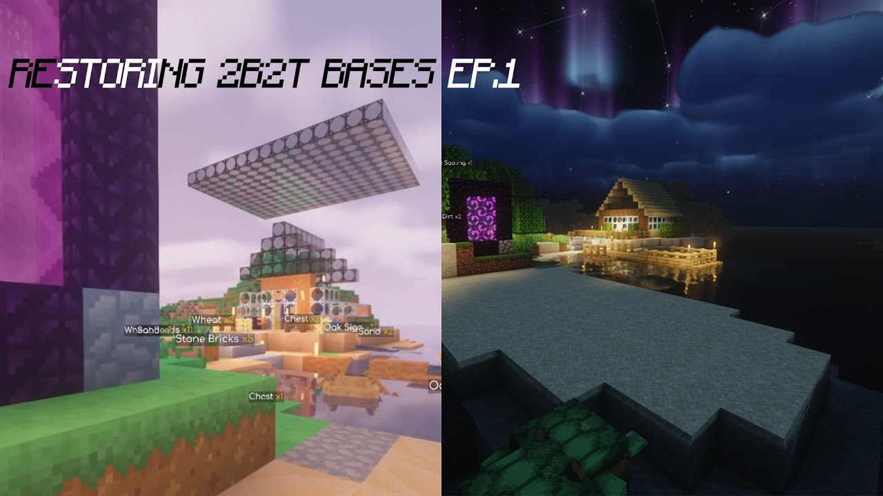 Restored 2b2t Greifed Bases Episode 1! - YouTube
