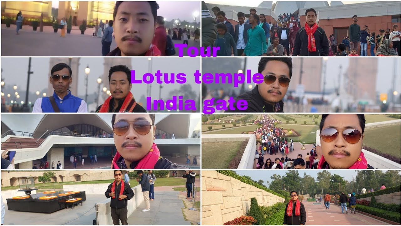 Tour Lotus temple & India Gate ️ ️ - YouTube