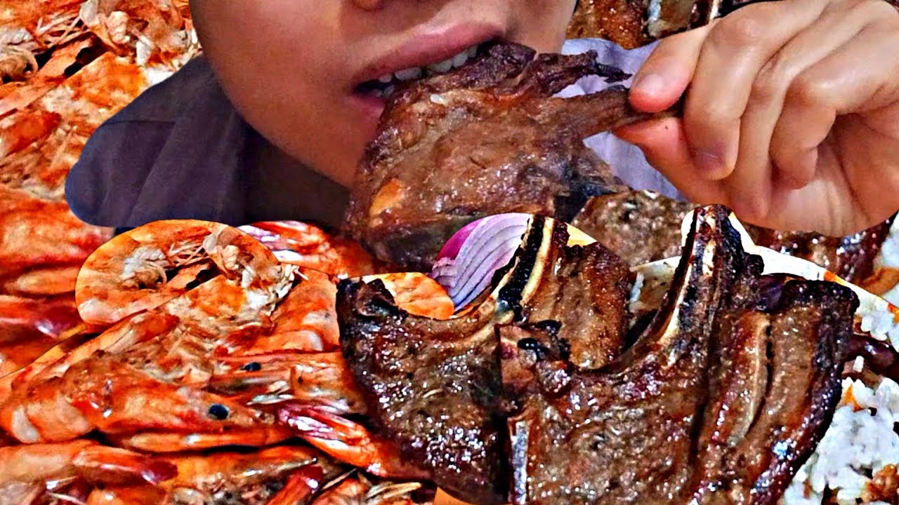 Lamb Briyani With Prawns #asmr #mukbang #asmrindonesia - YouTube