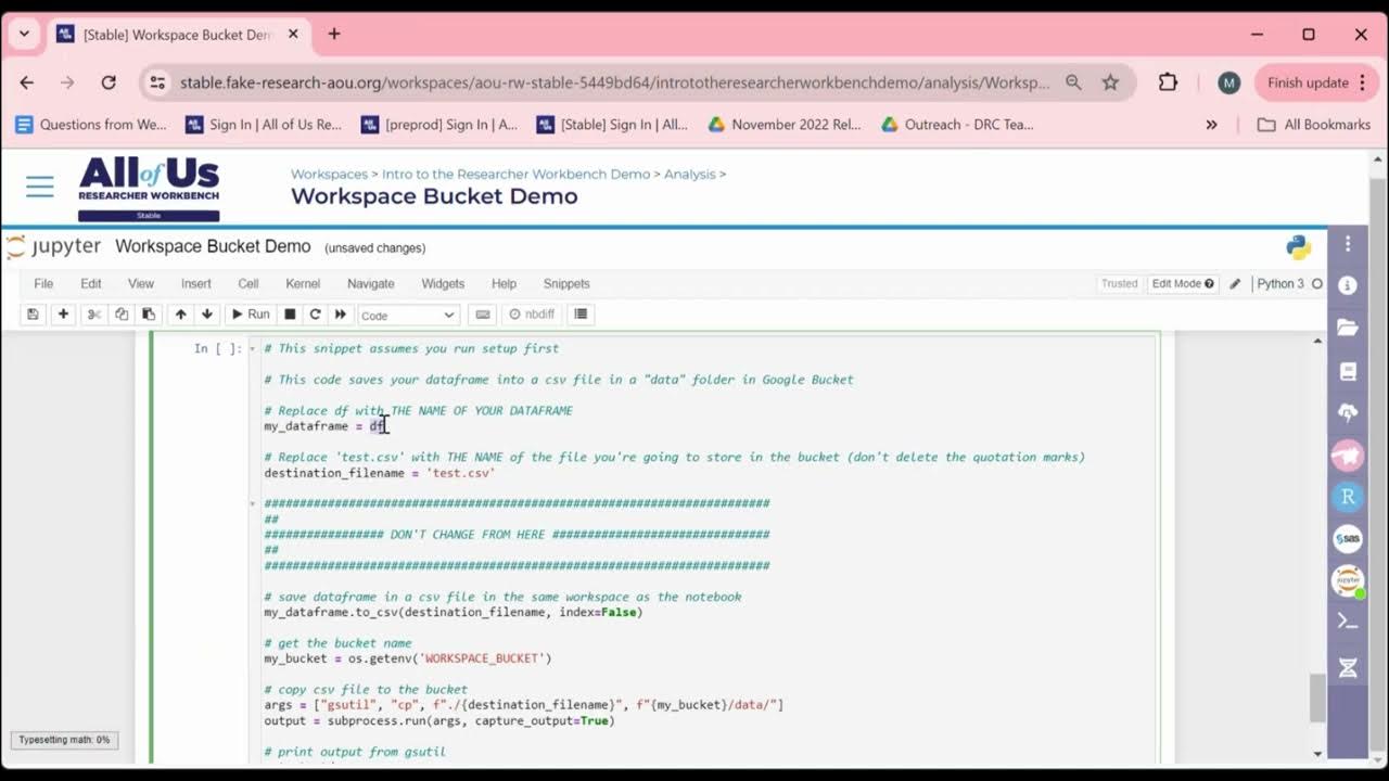 Using a Workspace Bucket with Jupyter Notebook | Step-by-Step Tutorial - YouTube