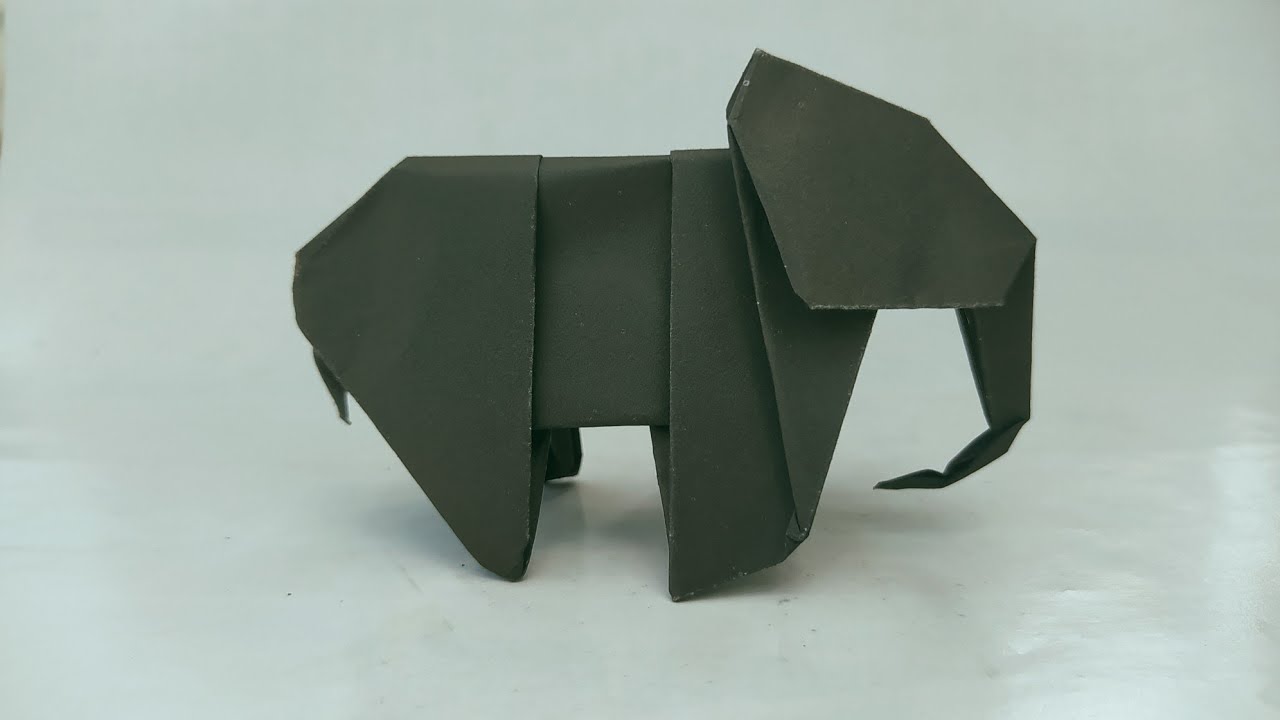 Origami Elephant - How to make a paper elephant - YouTube