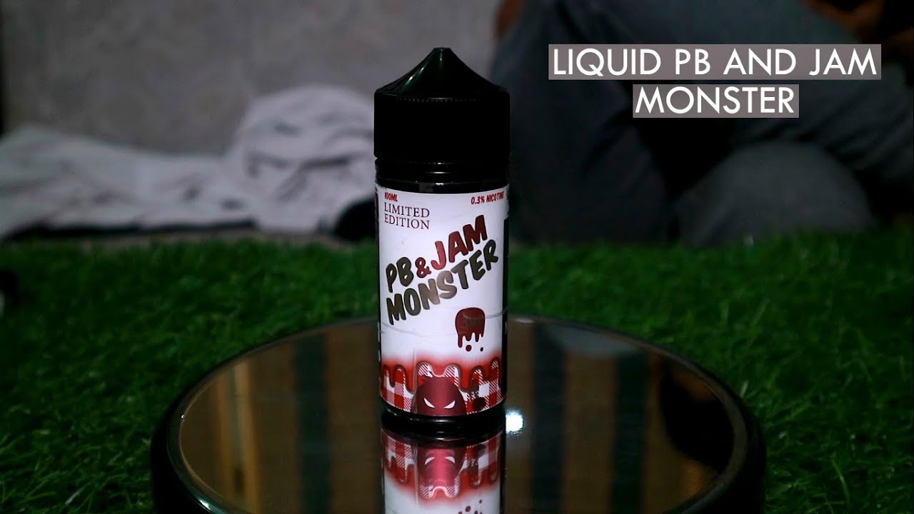 LIQUID PB & JAM MONSTER STRAWBERRY REVIEW INDONESIA - YouTube