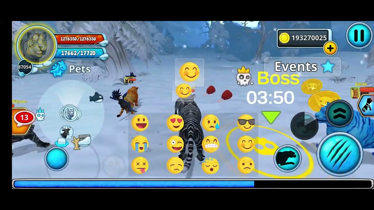 snow tiger family sim online - YouTube