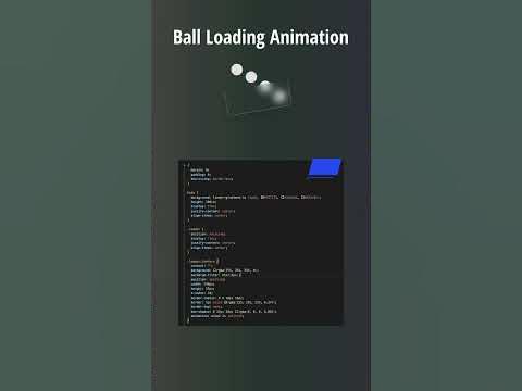 CSS Bouncing Ball Animation || CSS Glass Loading Effect #shorts - YouTube