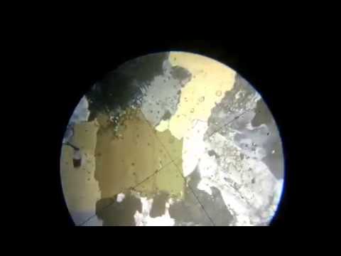 granite under microscope - YouTube