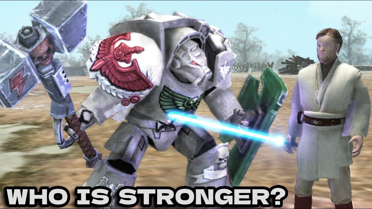 1 Terminator (Warhammer 40K) vs 4 Jedi (Star Wars) - Who will Survive ...