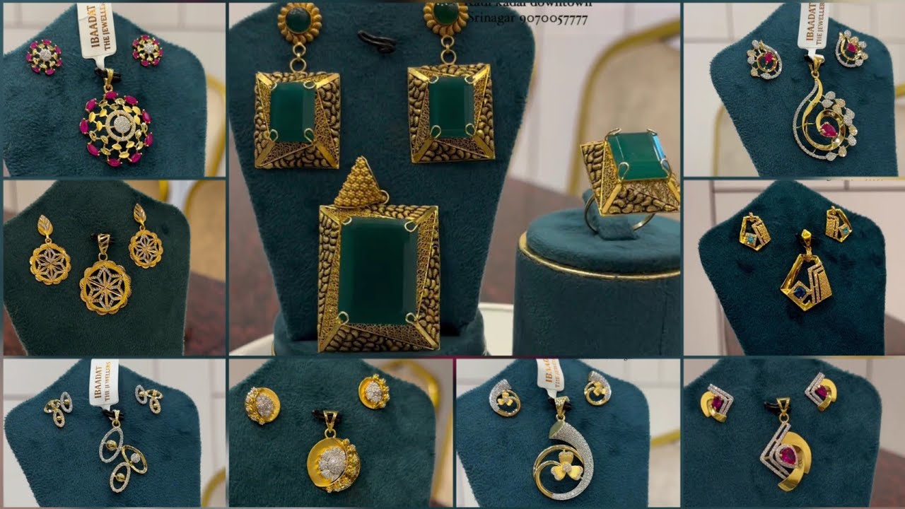 Gold signity pendant set with price 🍁😍 - YouTube