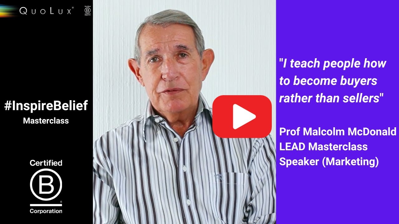 Professor Malcolm McDonald (Masterclass Speaker) - YouTube