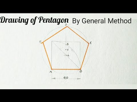 Drawing Of Pentagon by General Method - YouTube