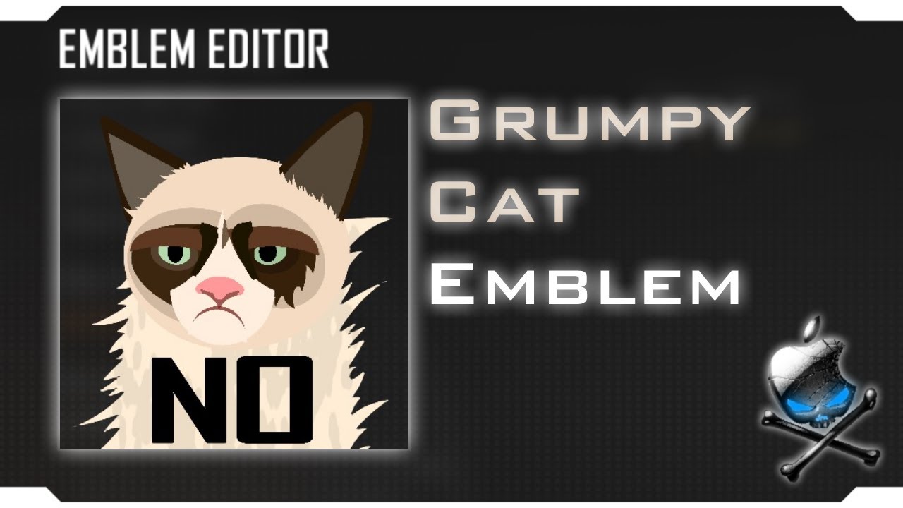 Black Ops 2 - Grumpy Cat [Emblem Tutorial] - YouTube