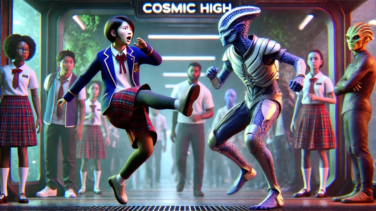 An Alien Kicked the New 17-Year-Old Human Student at Cosmic High, But ...