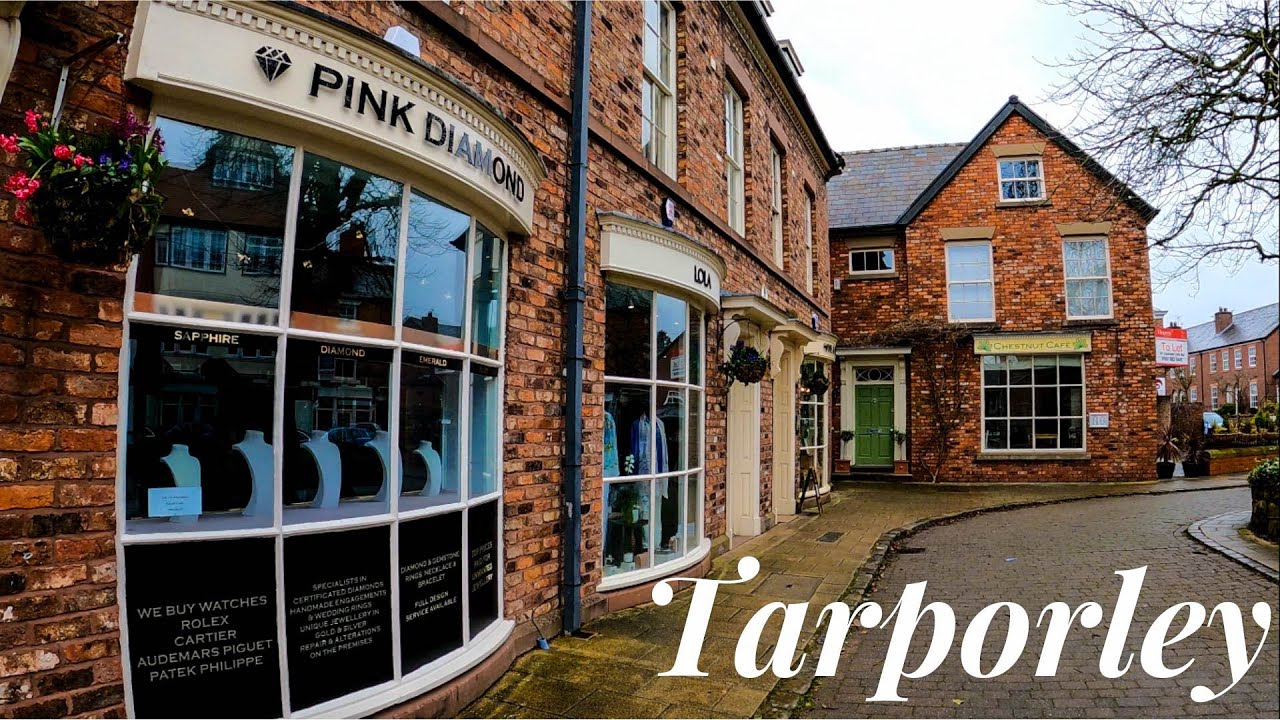 A walk through TARPORLEY England 4k - YouTube