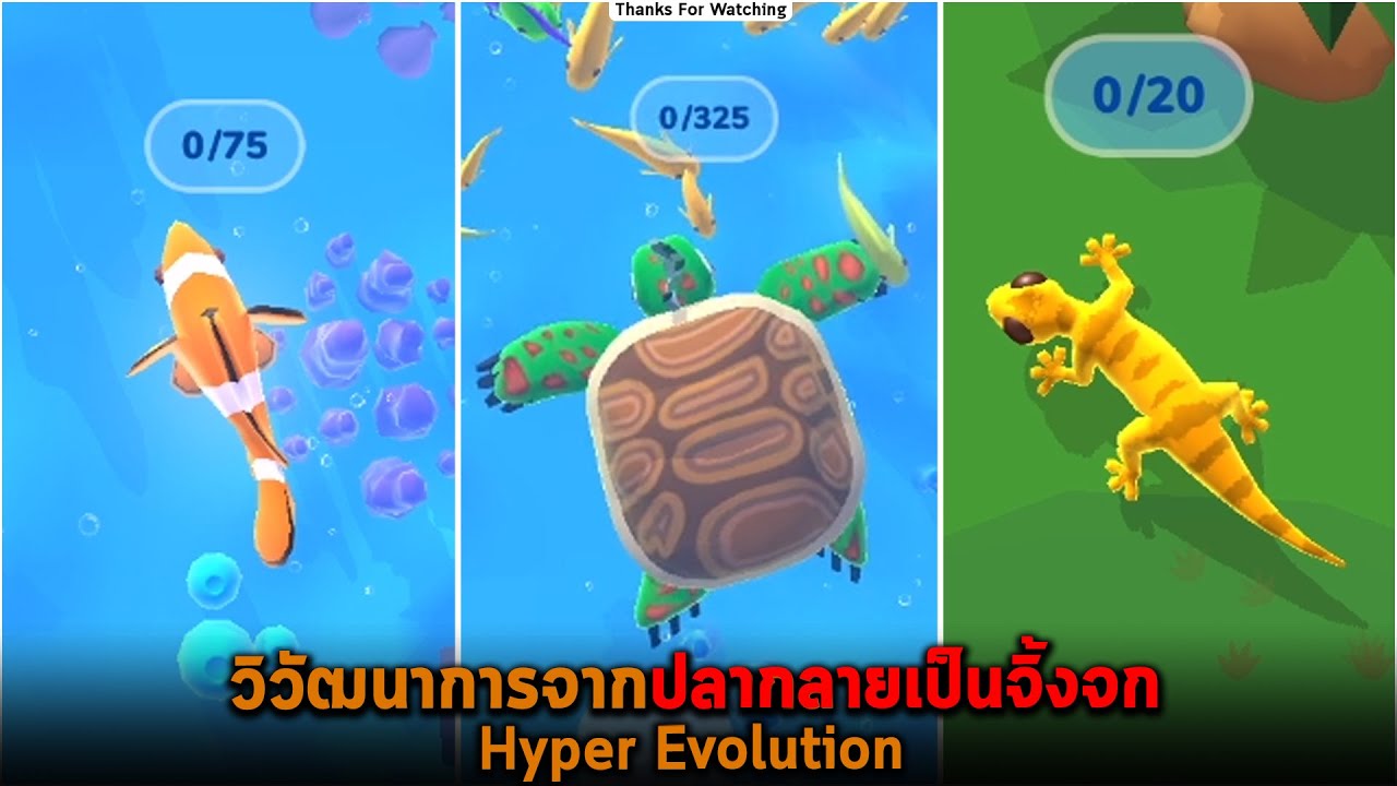 วิวัฒนาการจากปลากลายเป็นจิ้งจก Hyper Evolution - YouTube