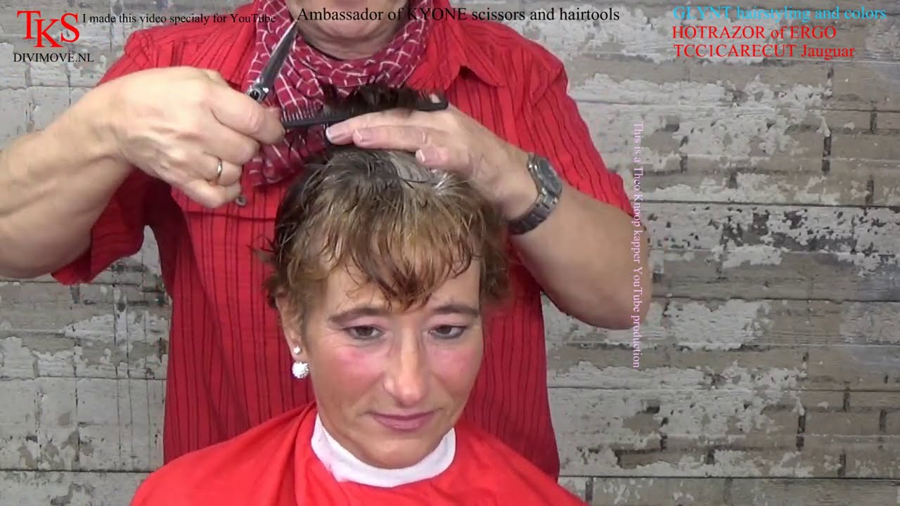 My PIXIE hairstyle and new COLOR! *Sonja* models for the first time T.K ...