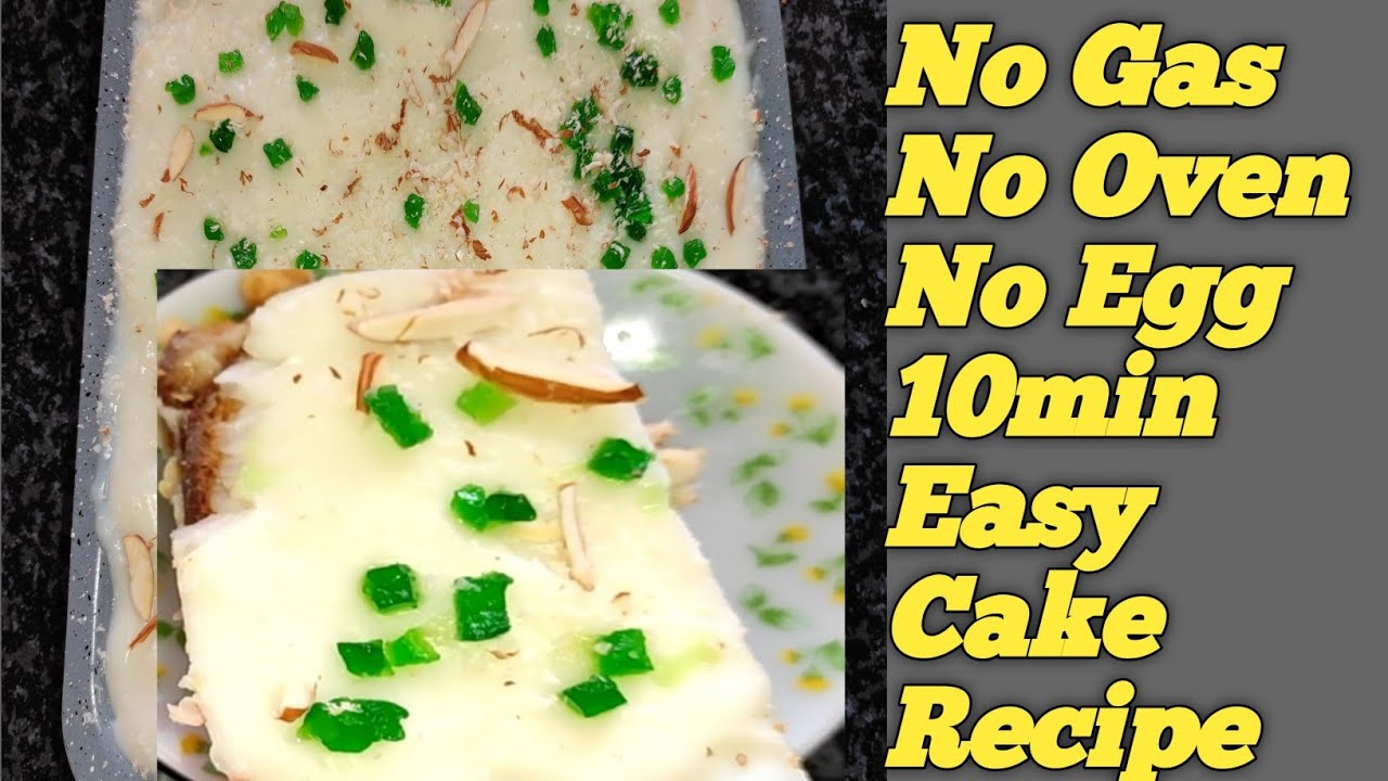 No Gas No Oven No Egg 10min cake Recipe#Rusk Cake Recipe #Without ...