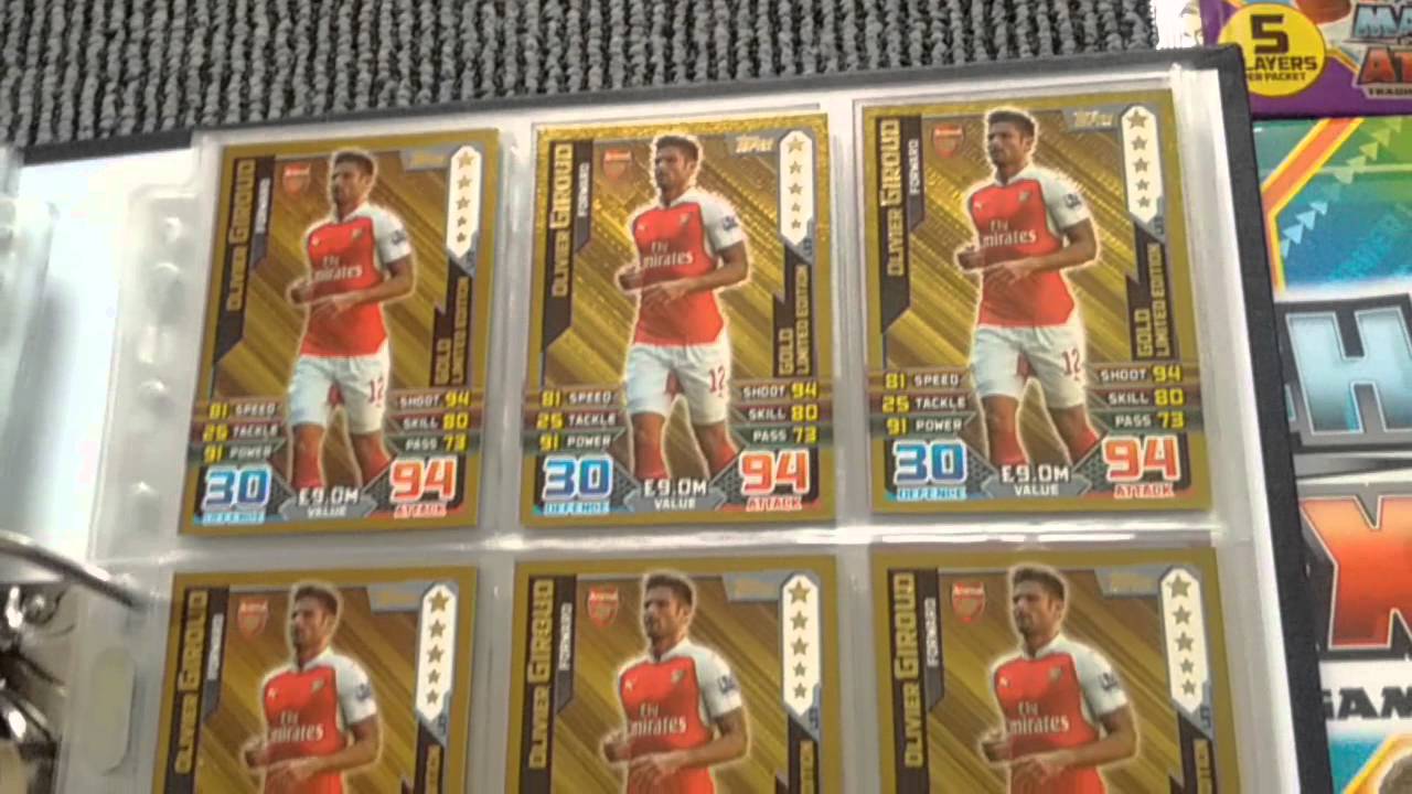 Complete Match Attax 2015-16 Binder with Master Card Part 2 - YouTube