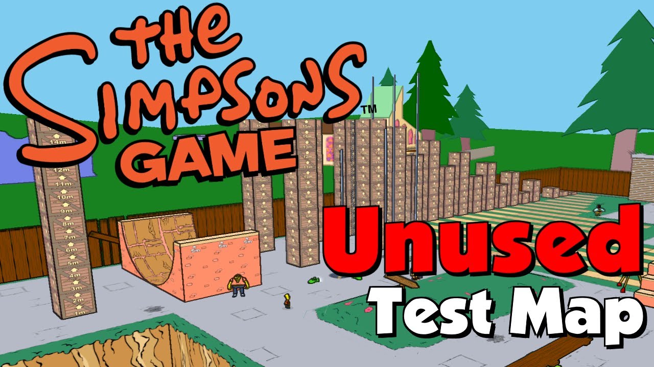 The Simpsons Game - Unused Test Map - YouTube