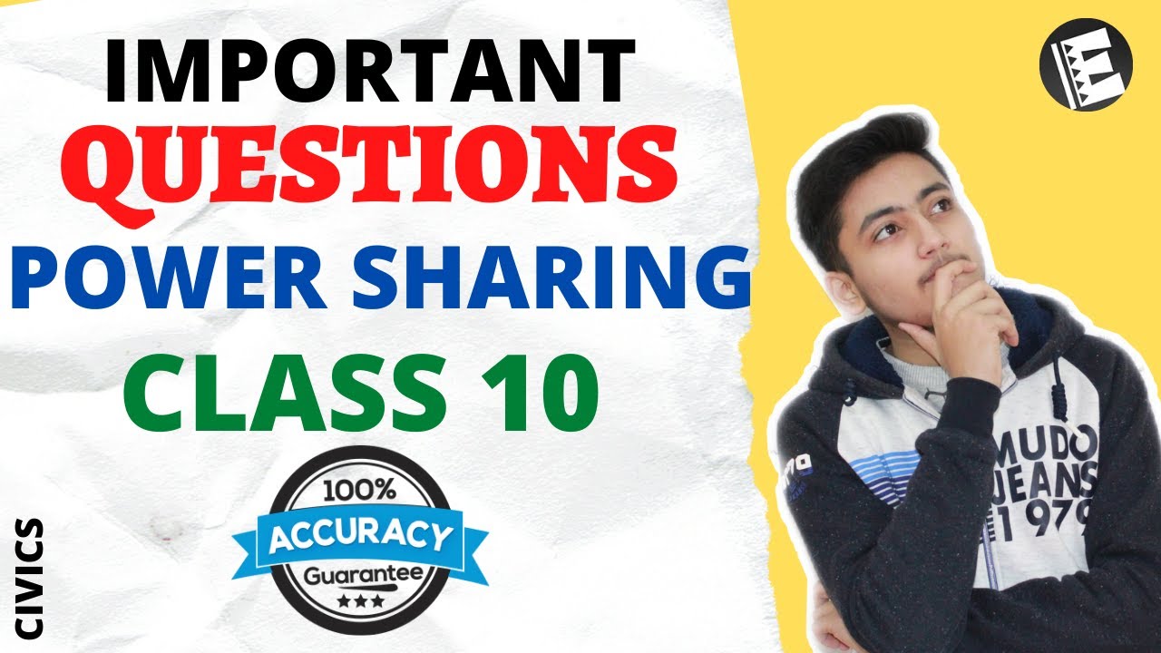 Power Sharing Important Questions Class 10 | Civics | Hindi Explanation ...
