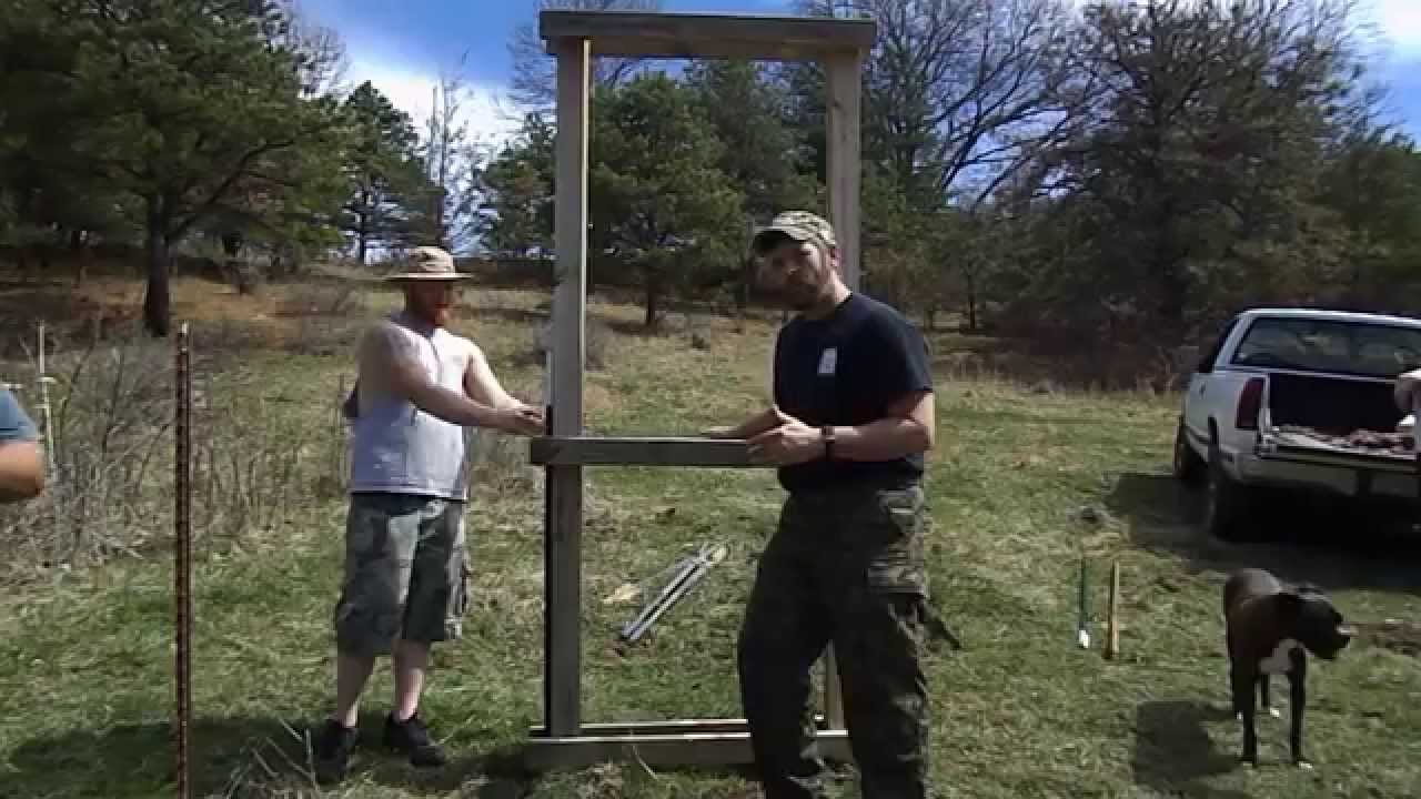Building a hog trap part 1 - YouTube
