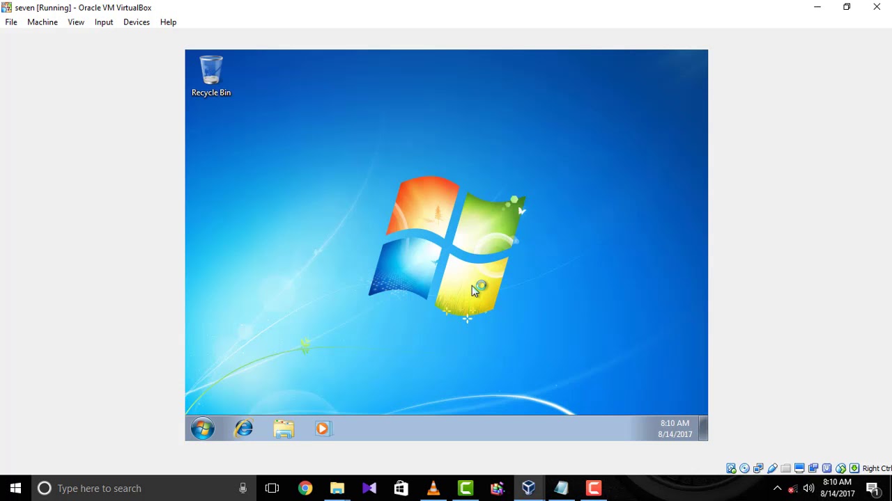 How to make full screen of window 7 in vmware - YouTube