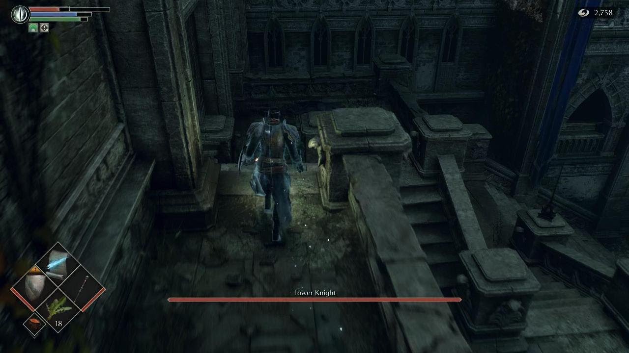 Demon's Souls Tower Knight Boss Fight - YouTube