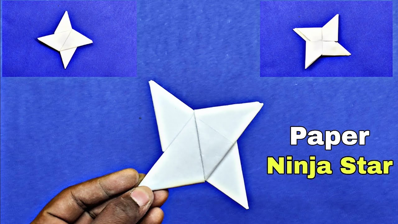 How To Make a Paper Ninja Star (Shuriken) - Origami Ninja Star |Paper ...