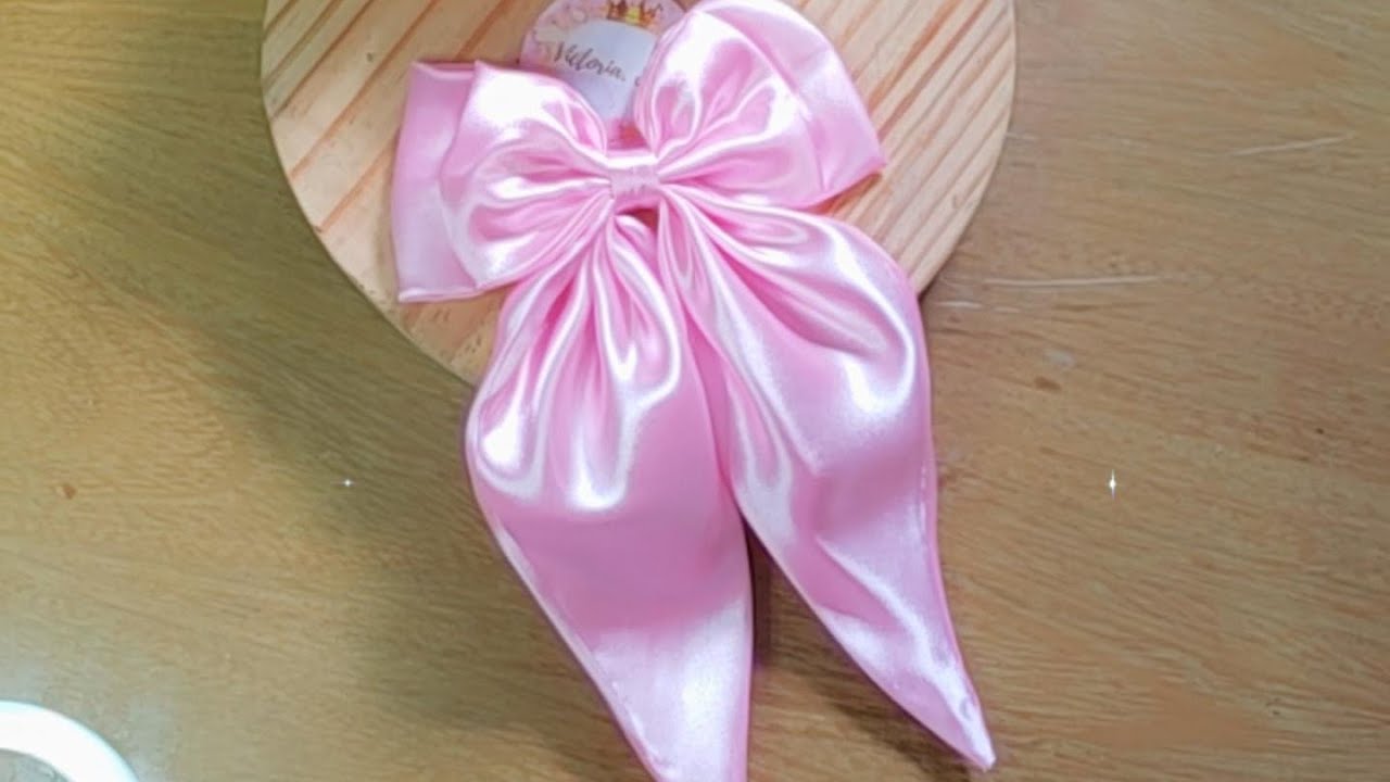 TUTORIAL LAZO COQUETE /MAXI LAZO / HECHO EN TELA FACIL Y RAPIDO CON ...