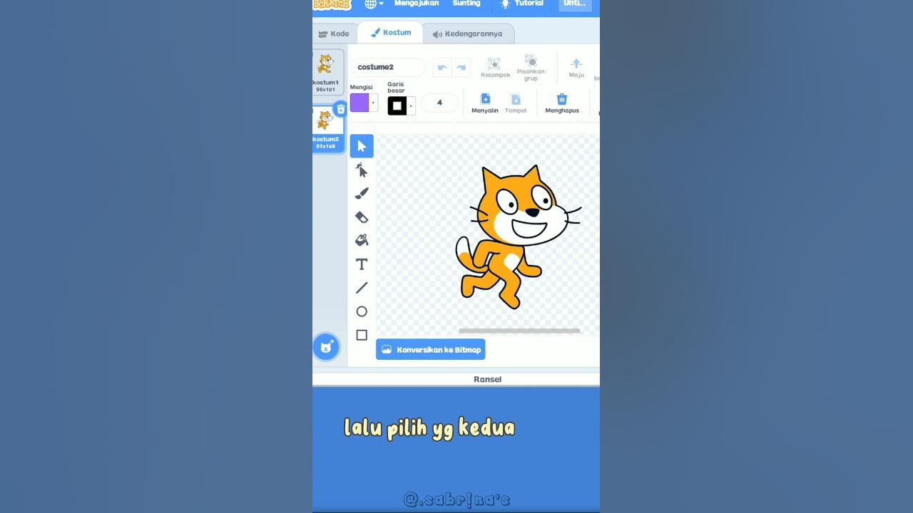 CARA MEMBUAT ANIMASI BERJALAN DI SCRATCH😸 pembelajaran informatika@himmatulhasanah1307 - YouTube