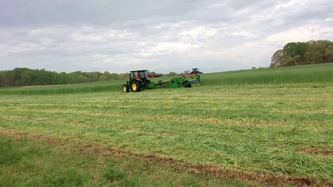 John Deere 5083E & JD 625 Disc Mower Conditioner MoCo 2013 NC Hay Day ...