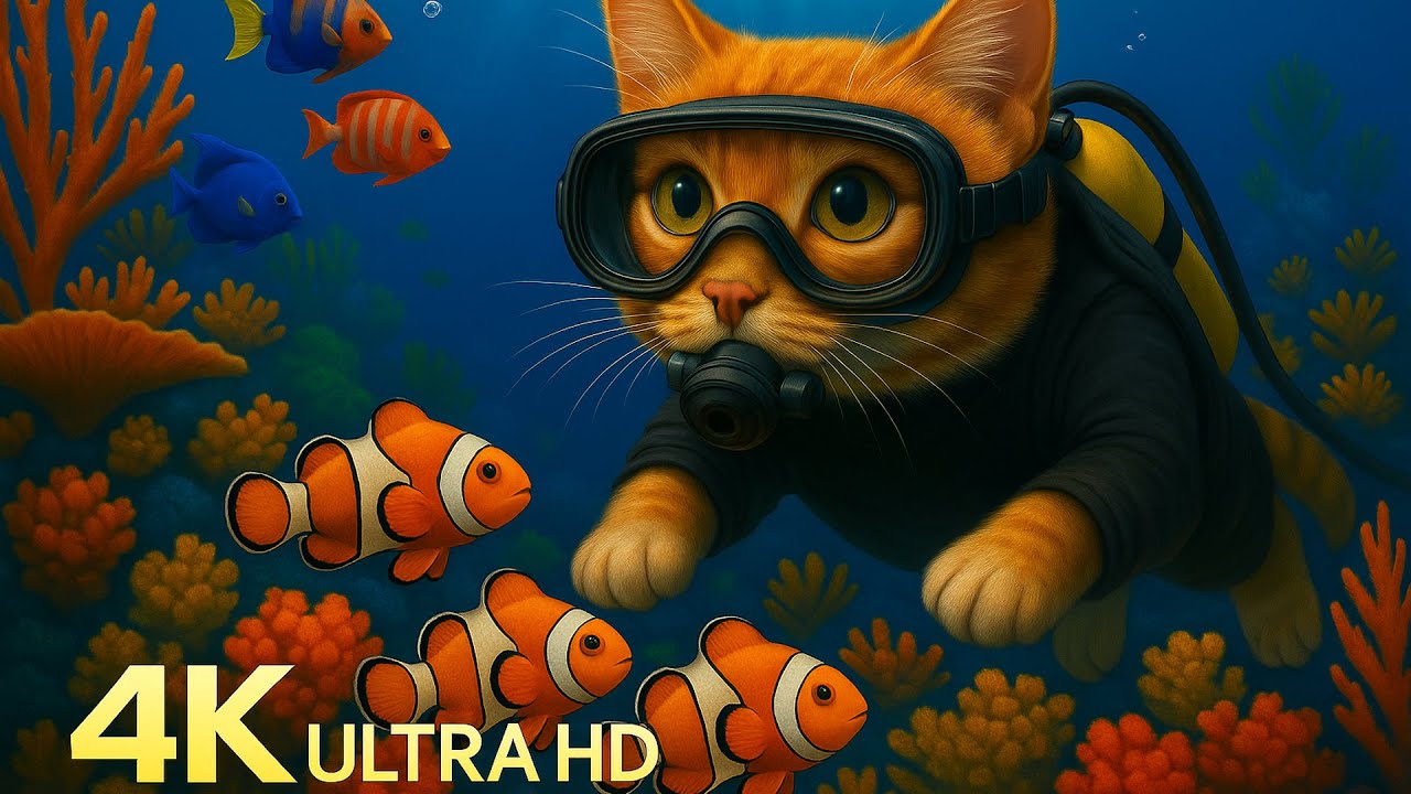 Calming Cat Music 🐾 Harp Melodies & Gentle Water Sounds that Cats Love ...