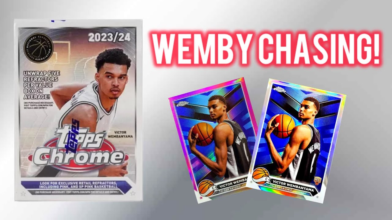 Wemby Chasing! 2023-24 Topps Chrome Basketball Blaster Box! - YouTube