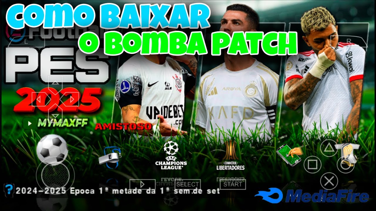Como Baixar O Bomba Patch No PC-Pes 2025 (PPSSPP) #palmeiras #tutorial ...