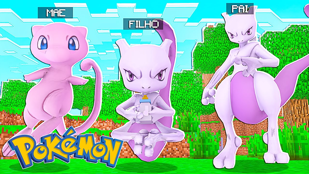 Minecraft - Who's Your Family? - O FILHO DE MEWTWO E MEW VIROU UM ...