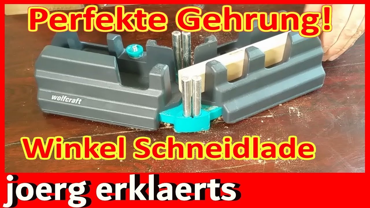 Sockelleisten Gehrung Schneidlade Schmiege von Wolfcraft Tutorial.Nr.242 - YouTube