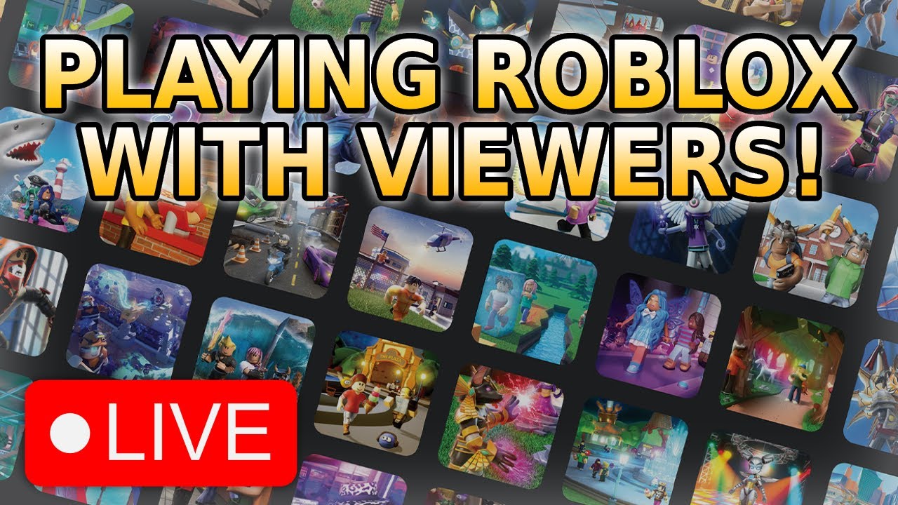 Playing roblox with viewers live! ANYONE CAN JOIN! - YouTube