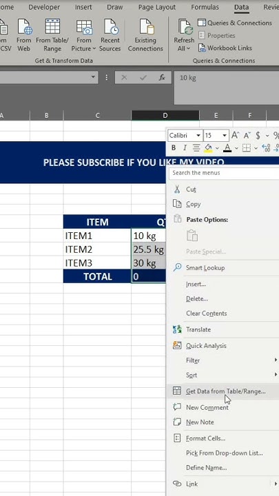 How to Find Sum of Numbers with Text in MS Excel? MS Excel Made Easier | One Minute Series - YouTube
