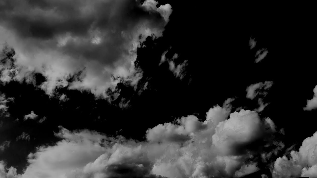 Black Screen Sky Effect background Video Clouds Moving Time Lapse ...