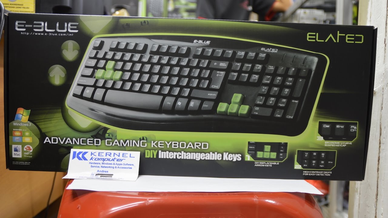 Gaming Keyboard E-Blue Elated - YouTube