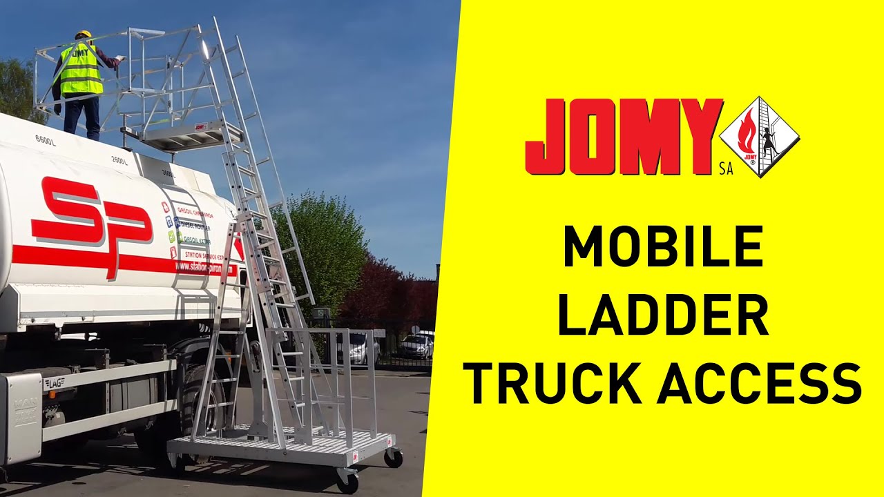 Tanker ladder / Height adjustable mobile ladder for truck loads | JOMY ...