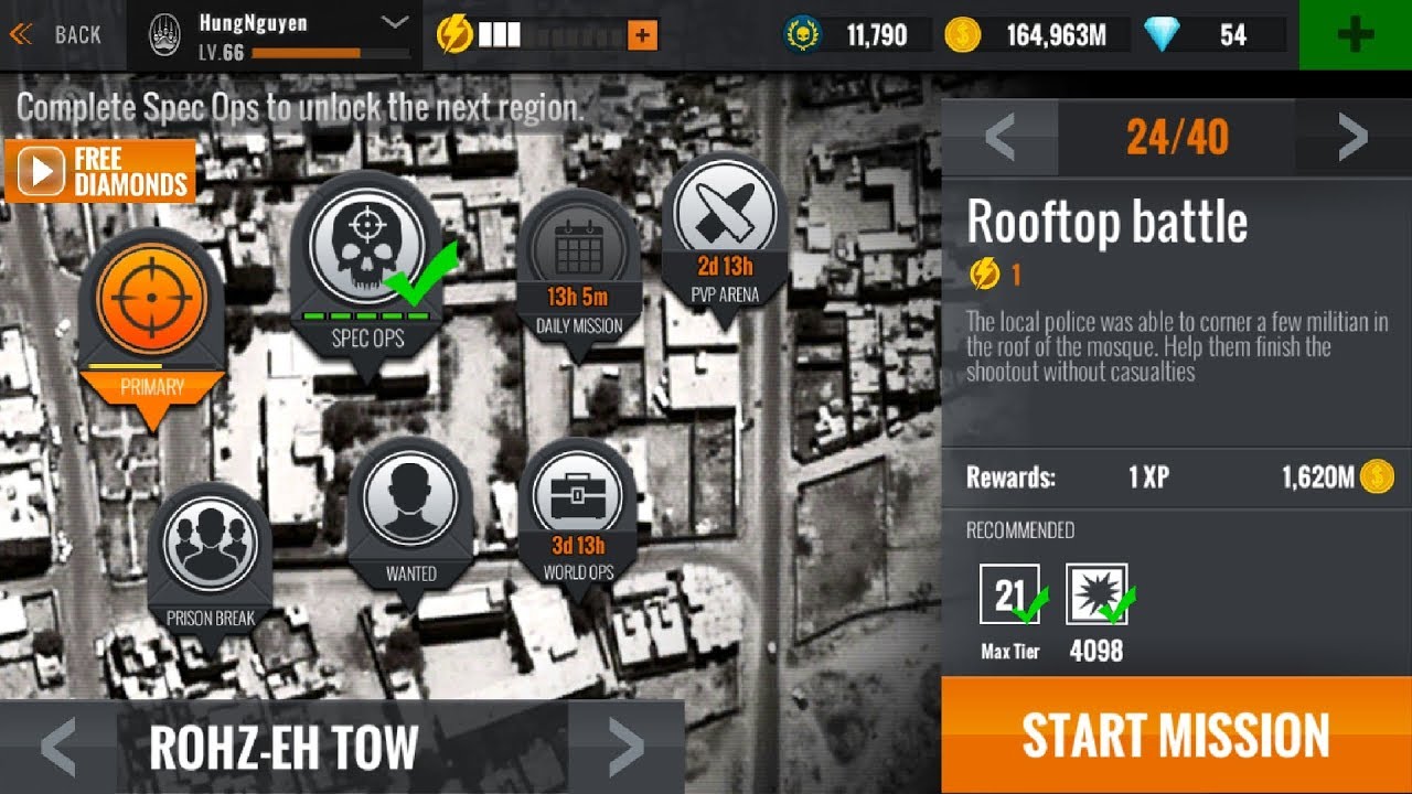 Sniper 3D Assassin: #24 Rooftop Battle - Rohz-EH Tow - Primary - YouTube