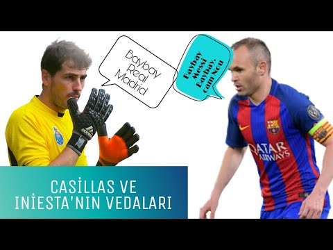 TARİHTEKİ EN İYİ FUTBOLCULARIN VEDASI • CASİLLAS VE INİESTA